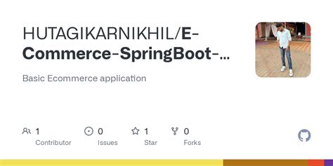 Github Hutagikarnikhile Commerce Springboot React Basic Ecommerce