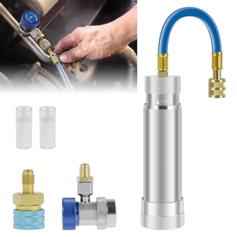 Ac Oil Dye Injector R134a Compressor Oil Injector Kit With Snap Quick Coupler £3527 Picclick Uk