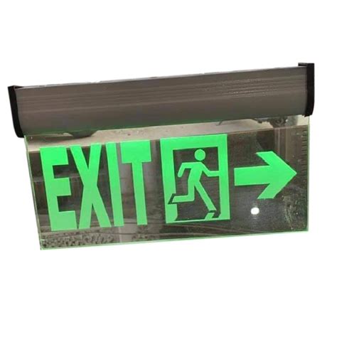 ACP Sheet Rectangular Emergency Exit Signage Board Board Thickness 35 Mm At 1055 Piece In