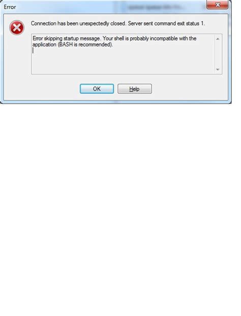 WinSCP Current SFTP Session Does Not Support Command You Request Separate Shell Session May