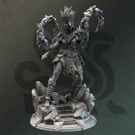 Earth Genasi Geomancer Ruby Silt Dm Stash Dnd Fantasy Miniat