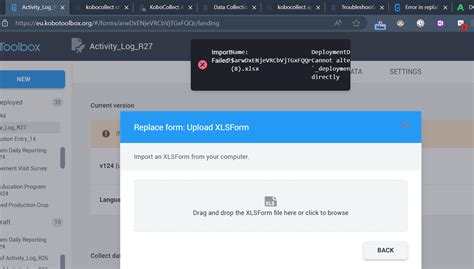 Error In Replacing Xlsform Form Building Kobotoolbox Community Forum
