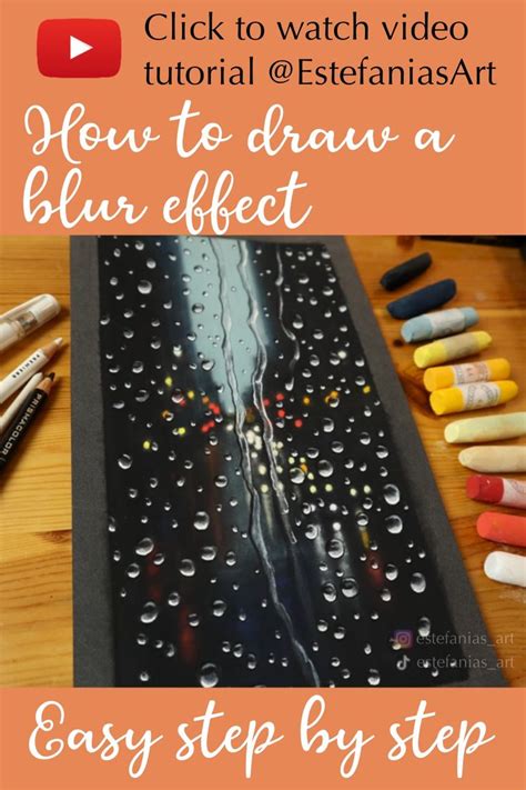 How To Draw A Blur Effect Step By Step Diy Art Painting Gouche Painting Bokeh Art