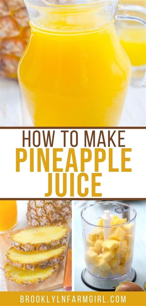 2 Ingredient Apple Pineapple Juice Brooklyn Farm Girl
