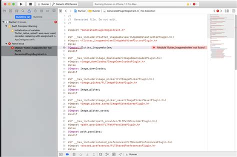 Module Flutterinappwebview Not Found Xcode · Issue 458
