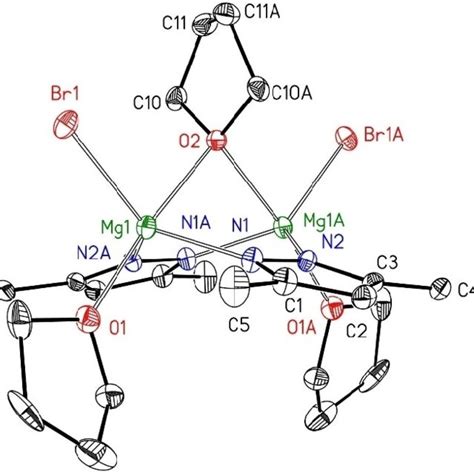 The Molecular Structure And Atom Labelling Scheme Of [ Et 2 Download Scientific Diagram