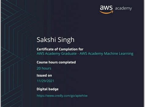 sakshi singh on linkedin machinelearning linkedin awsacademy