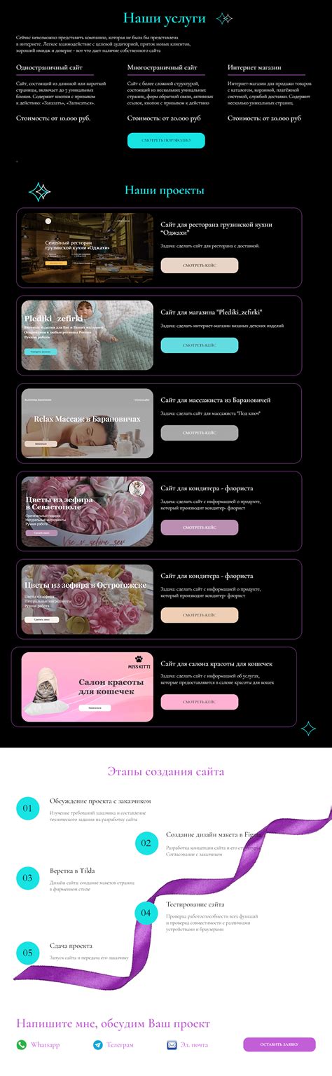 Сайт портфолио для веб дизайнера behance