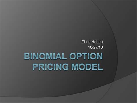 Ppt Binomial Option Pricing Model Powerpoint Presentation Free Download Id 726209