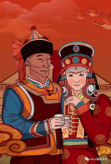 蒙古插画 堆糖，美图壁纸兴趣社区