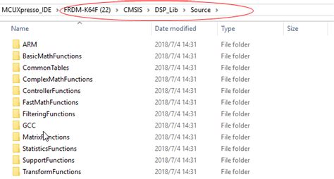 Solved Mcuxpresso Ide And Cmsis Dsp Nxp Community