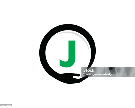 편지 J 기호 서식 파일 디자인 벡터 상징 디자인 개념 크리에이 티브 기호 아이콘 Charitable Foundation에 대한 스톡 벡터 아트 및 기타 이미지