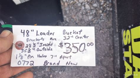 0772 48 Pin On Loader Bucket 35000 Jm Equipment