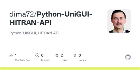 Github Dima Python Unigui Hitran Api Python Unigui Hitran Api