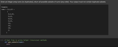 Solved Given An Integer Array Nums No Duplicates Return Chegg