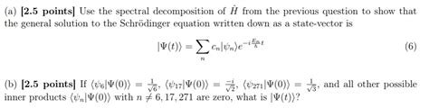 Solved a points Use the spectral decomposition of Ê Chegg