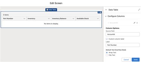 Using Data Table In Screen Flow To Display Non Object Data Salesforce