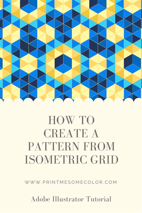 MAKE A PATTERN WITH ISOMETRIC GRID Isometric Grid Pattern Design Inspiration Isometric