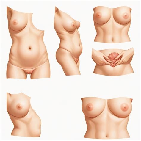 A Picture Of A Naked Woman With No Shirt On Premium AI Generated Vector