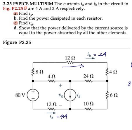 Solved 2 25 PSPICE MULTISIM The Currents Ia And Ib In The Chegg Com