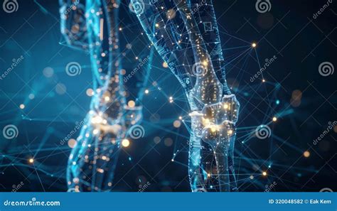 Artificial Intelligence And Neural Network Visualization With Digital Synapses And Technological