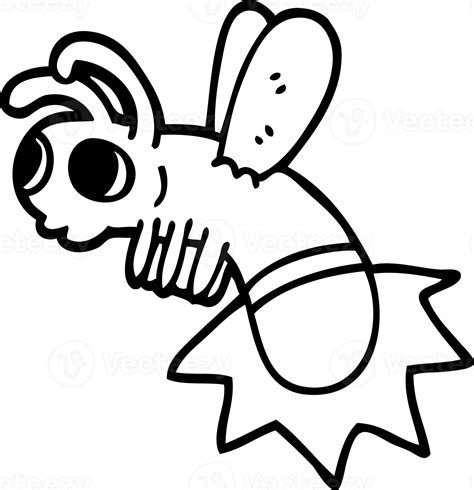 Line Drawing Cartoon Lightning Bug 43488197 Png