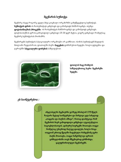 მცენარის სუნთქვა Pdf