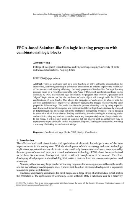 Pdf Fpga Based Sokuban Like Fun Logic Learning Program With Combinatorial Logic Blocks