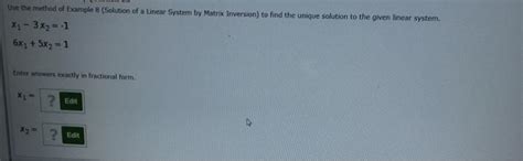 Solved Use The Method Of Example 8 Solution Of A Linear