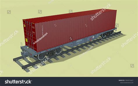 마차 달린 디젤 기관차의 3d 렌더링 스톡 일러스트 1959315427 Shutterstock