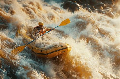 Premium Photo Thrilling Whitewater Rafting Adventures