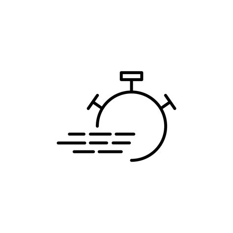 Timer Symbol For Advertisement Suitable For Books Stores Shops