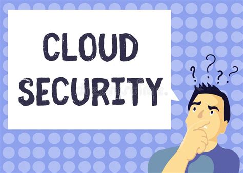 Handwriting Text Writing Cloud Security Concept Meaning Protect The