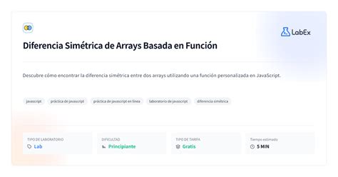 Dominando La Diferencia Simétrica De Arrays Con Javascript Labex