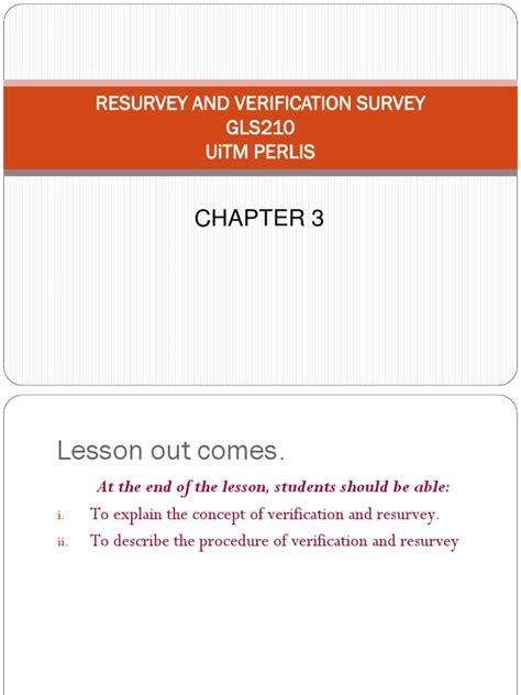 chapter 3 resurvey and verification survey pdf surveying science