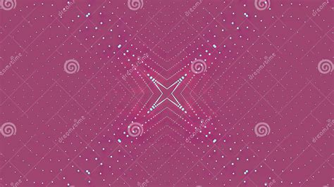 Animation Of Moving Dots In Tunnel Effect Pattern Animation Dots Move In Stream Towards Center