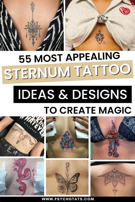 55 Appealing Sternum Tattoo Ideas And Designs To Create Magic Psycho Tats