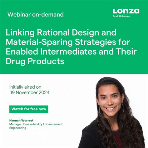 Lonza On Linkedin Lonzasm Bioavailabilitywebinar Weworkasone