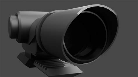 Weapon Scope Model Turbosquid 2208310