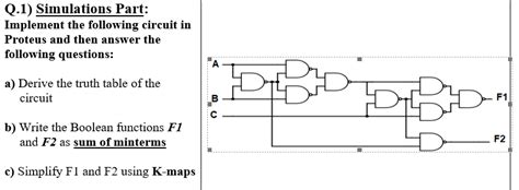 Solved Q1 Simulations Part Implement The Following