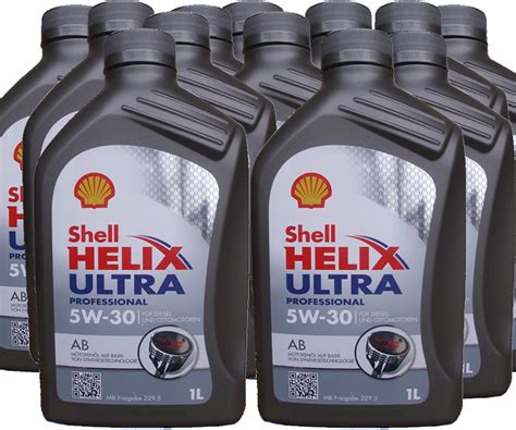 12 X 1 Liter Shell 5W-30 Helix Ultra Professional AB kaufen!