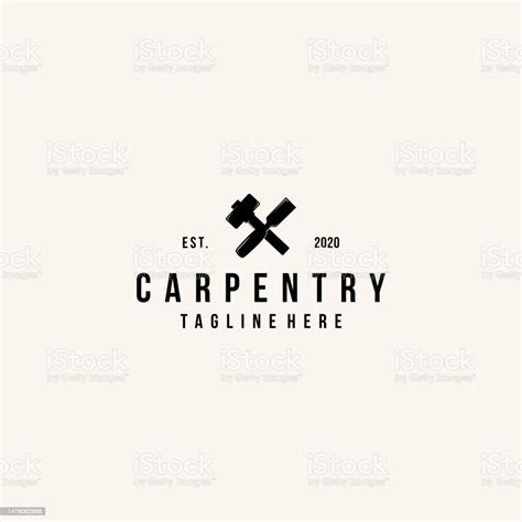 빈티지 목공 도구의 벡터 일러스트 레이 션 기호 목공 라벨 배지 그래픽 기호 건설 산업에 대한 스톡 벡터 아트 및 기타 이미지 건설 산업 공사장 인부 공예 Istock
