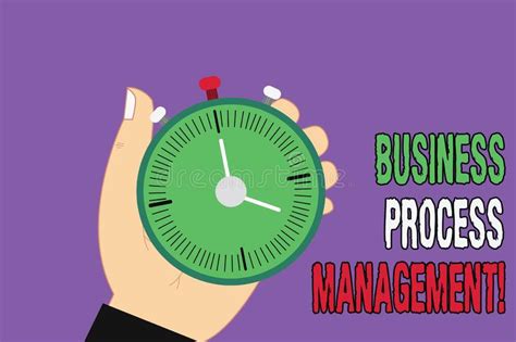 Handwriting Text Business Process Management Concept Meaning Discipline Of Improving A Business