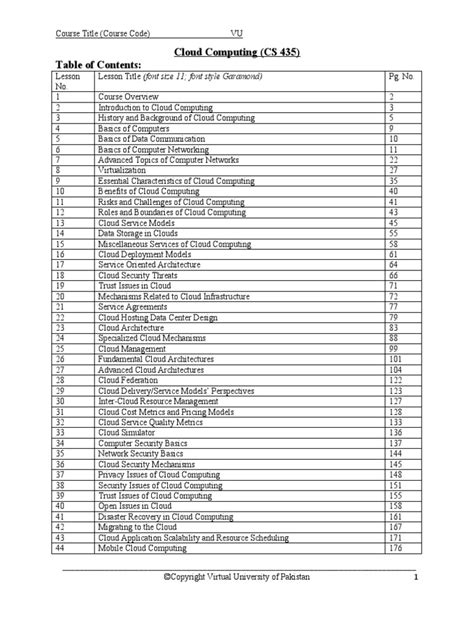 Booklet Of Handouts Cloud Computing V4 Pdf Ip Address Internet