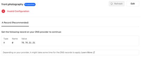 No Nameserver Option When Another Vercel Account Is Using This Domain