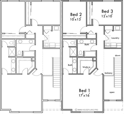 Townhome Floor Plans With Front Load Garage Spacious 4 Car Garage