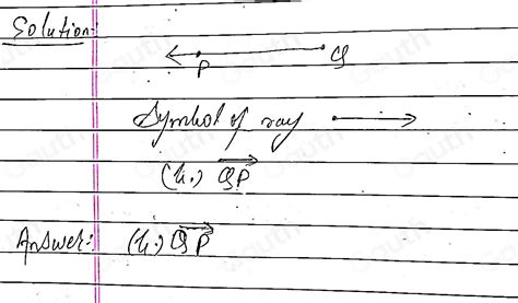solved 23 name the ray in the figure p ρ a overleftrightarrow pq