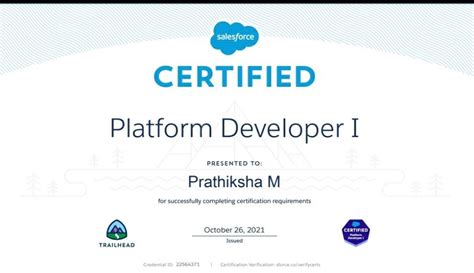 Prathiksha M On Linkedin Salesforce Salesforcecertified Salesforcedeveloper Pd1… 54 Comments