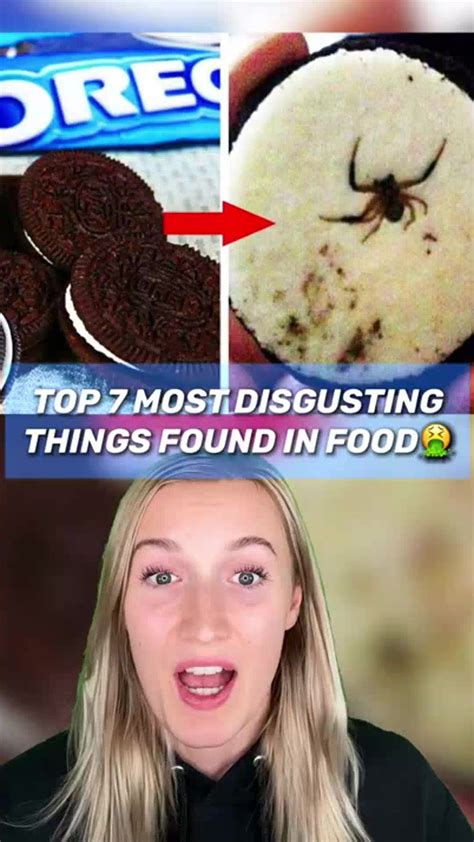 Top 7 Most Disgusting Things Found In Food🤢 Reels Inet Technology