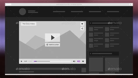 Web Video Player By Nyxene Design GraphicRiver